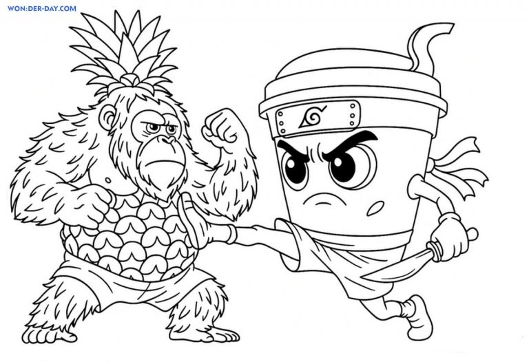 Cappuccino Assassino Coloring Pages | WONDER DAY