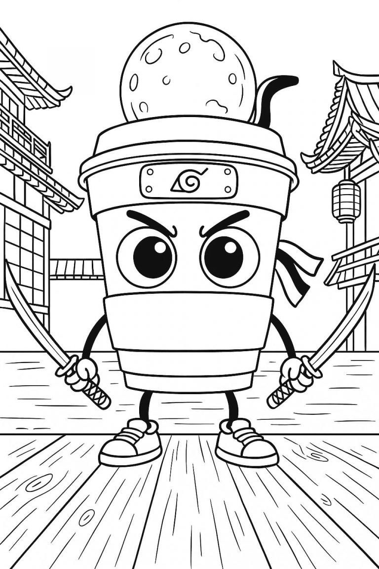 Cappuccino Assassino Coloring Pages | WONDER DAY