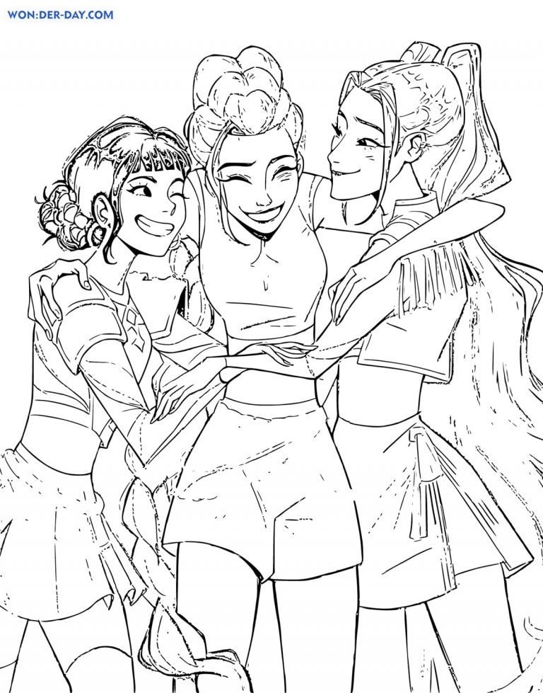 Disegni da colorare dei cacciatori di demoni Kpop